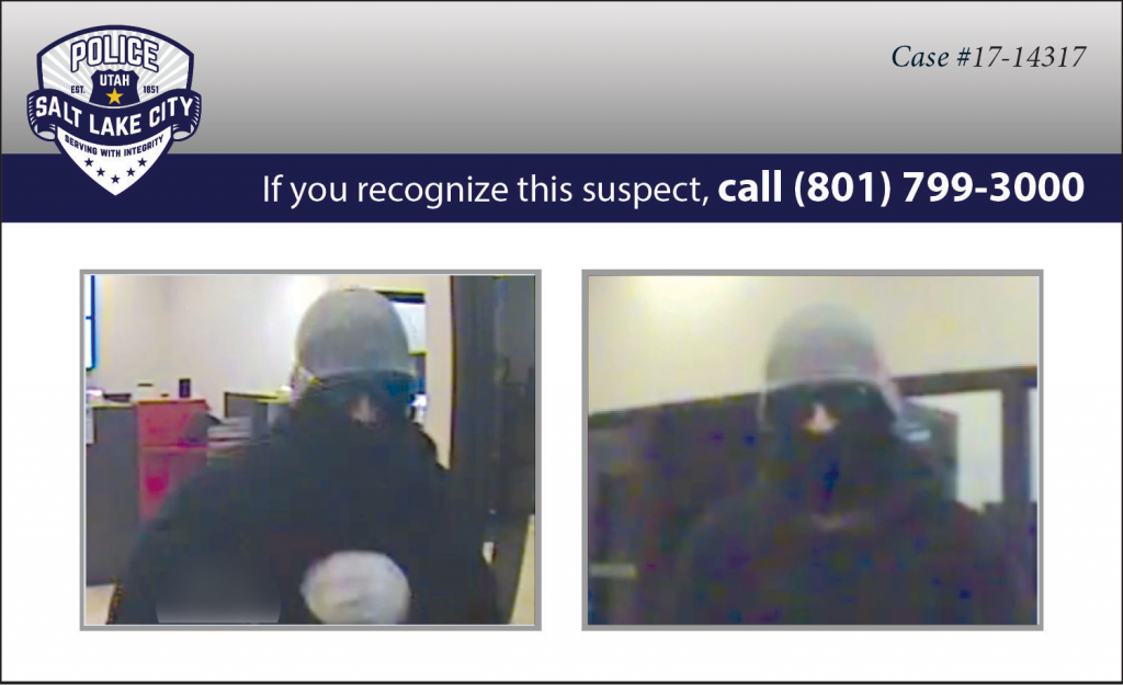 Police Seek Community S Help Identifying Robbery Suspect Slcpd